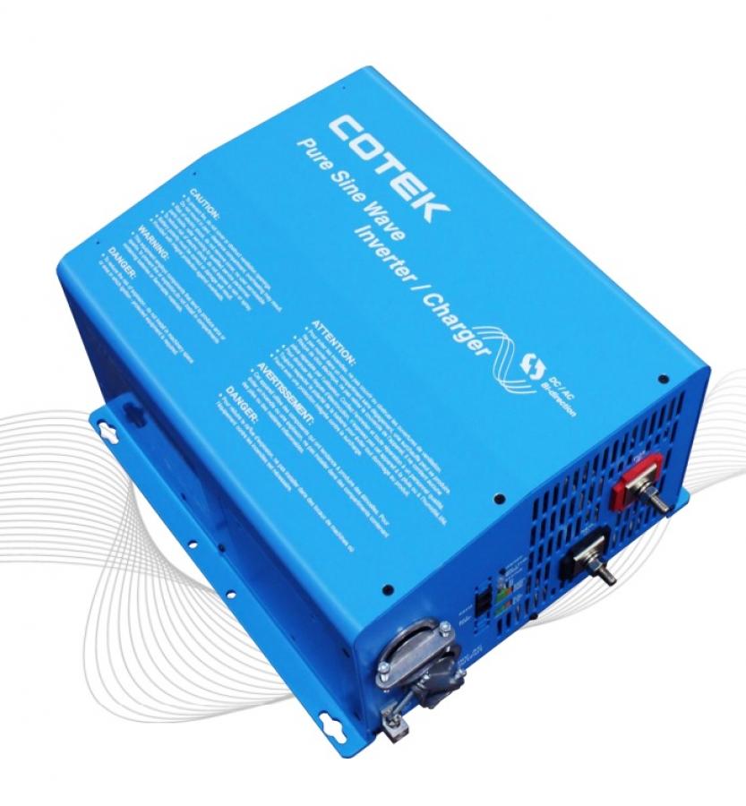 Cotek, AC/DC Inverter-Charger, 2000W, 12VDC, 120VAC, COT SL-2000